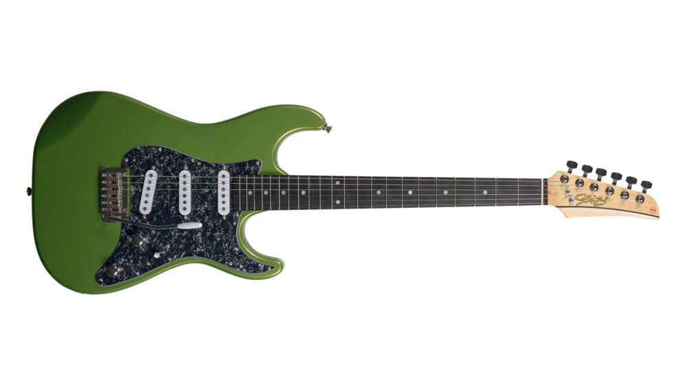 Guitarra Seizi Katana Yoru SSS – Metallic Army Green – Seizi Guitars